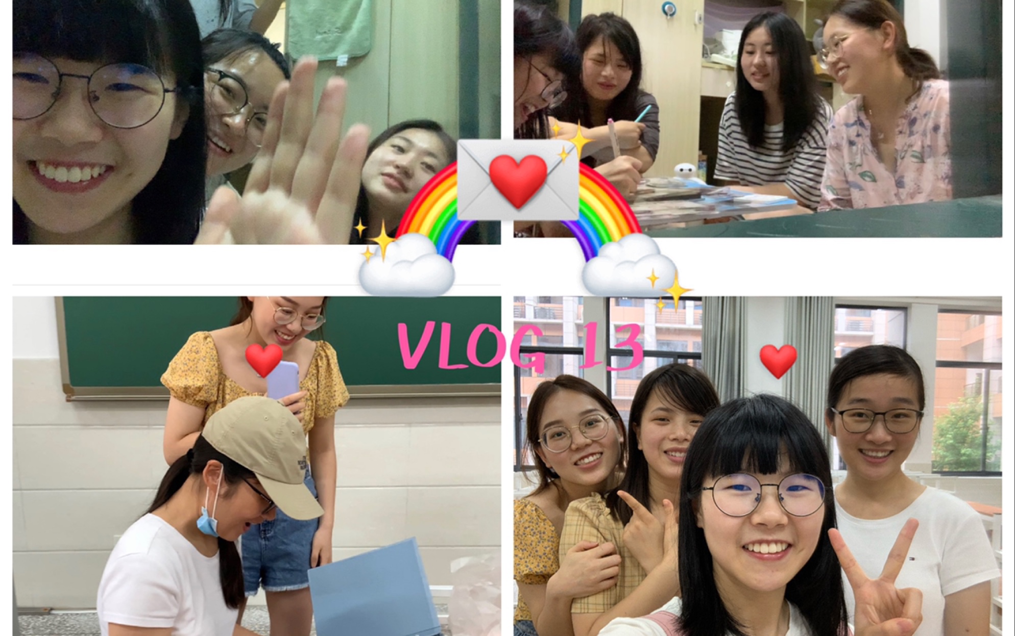 Vlog013//返校日记4.0!制作完相册送给老师拉!老师说这是她收到最珍贵...