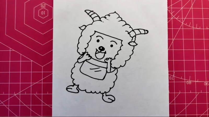 简笔画懒羊羊的画法