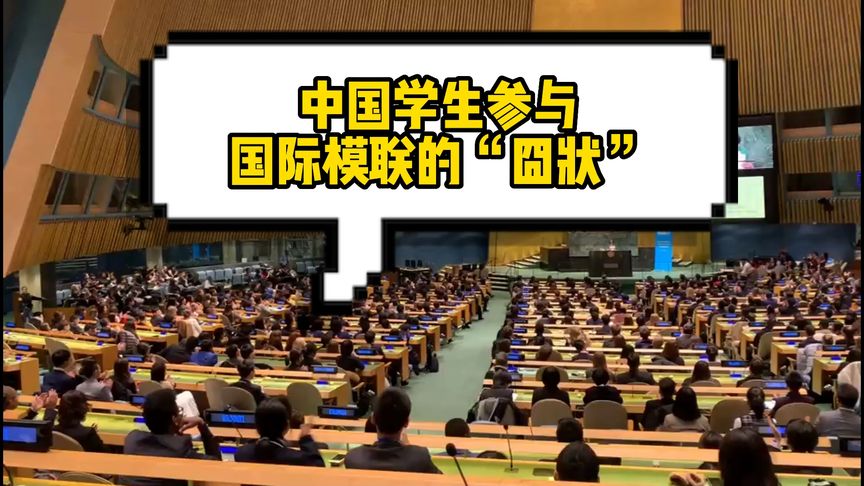 中国学生到国外参与国际模拟联合国的情况。#模联 #模拟联合国