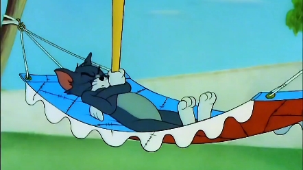 老鼠和老猫共同争夺一张吊床。#搞笑动画 #童年动画 #猫和老鼠 #怀旧...