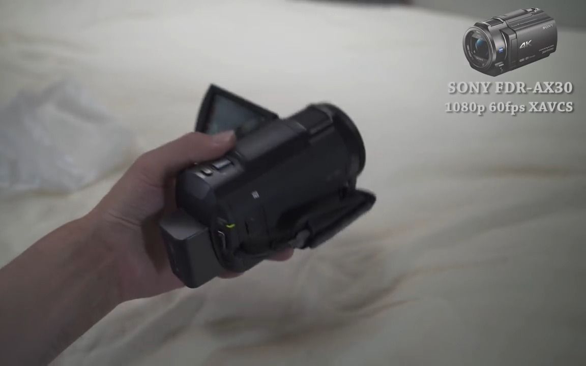 SONY_FDR-AX30 开箱演示测评 索尼摄像机4k高清同系列AX45