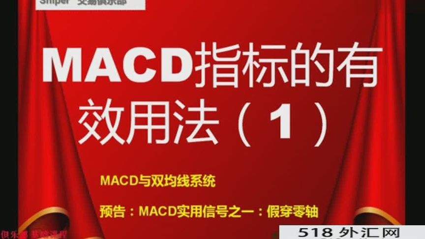 外汇交易技巧-MACD的计算原理和应用技巧_高清