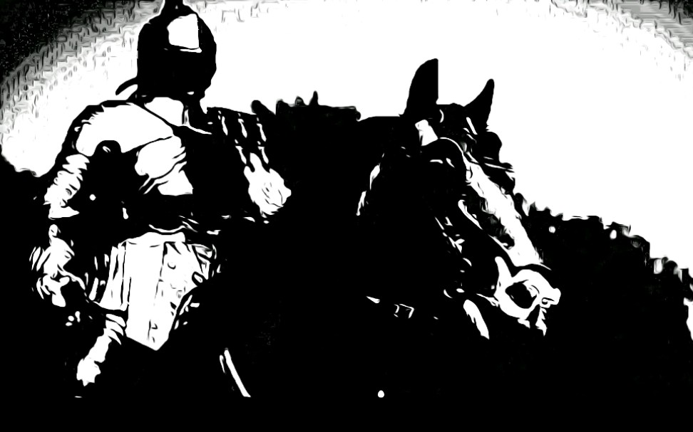 【黑白/伪动画】【骑士】★梦境演武★【黑白版画风格】【燃向】