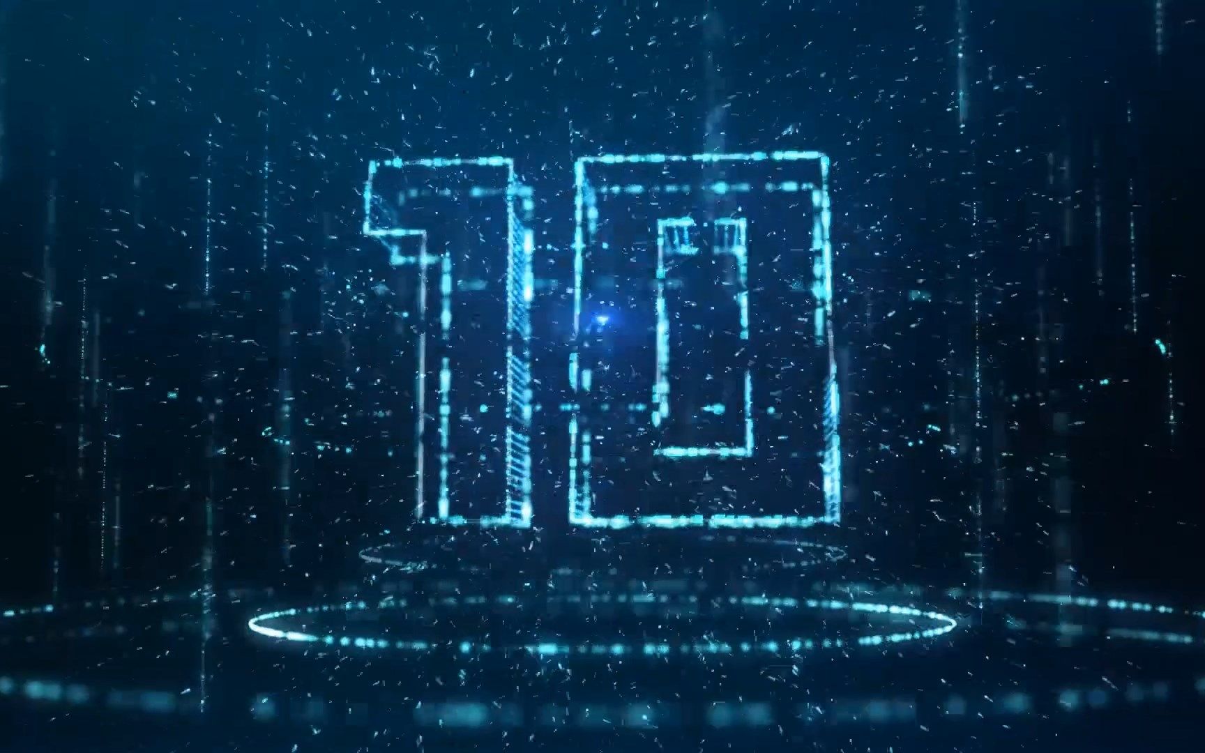 KC0113 大气蓝色科技粒子数字10秒倒计时开场视频年会启动仪式倒数...