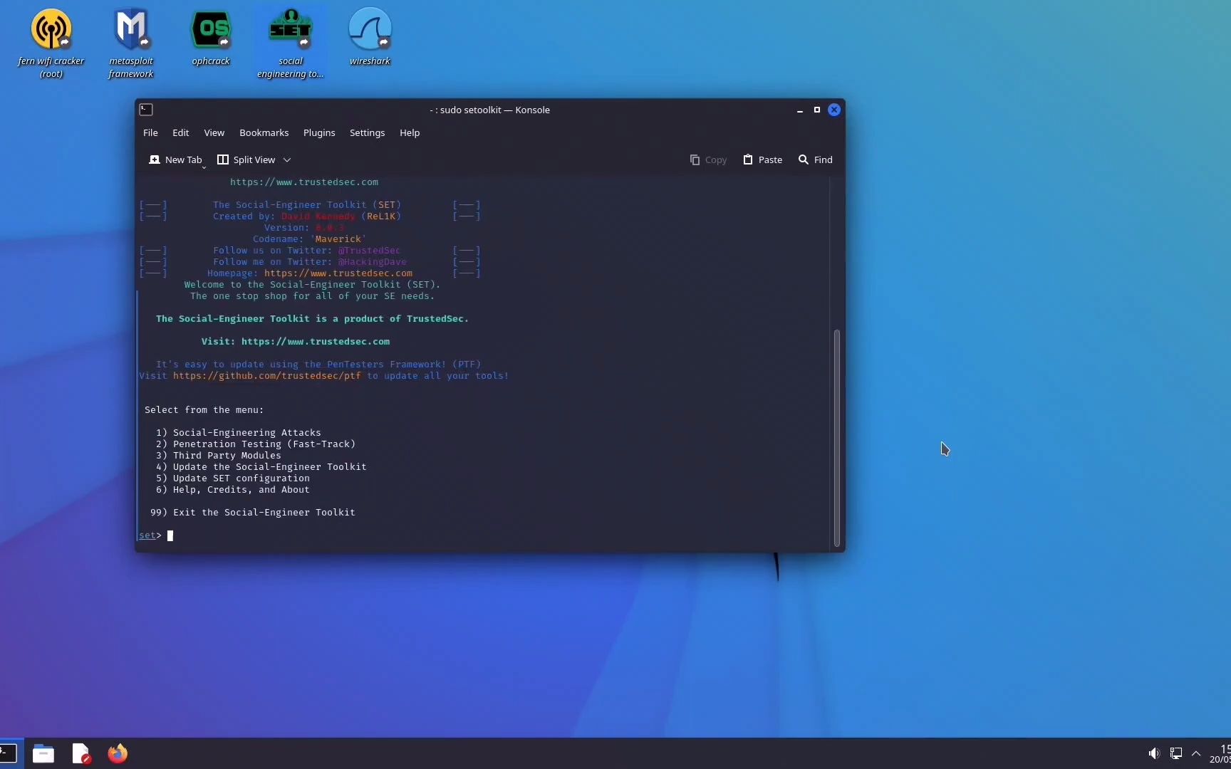 Kali Linux KDE 2022.2 概览