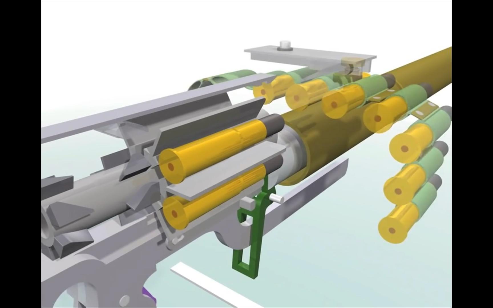 【3D动画模型】马克沁二代原型机枪原理