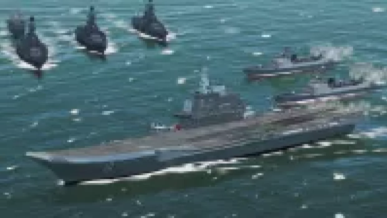 辽宁舰穿越到二战期间!遭遇4艘战列舰猛烈攻击!结果如何?战争模拟