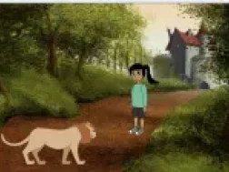 会说话的小狮子-scratch少儿编程实例讲解角色对话