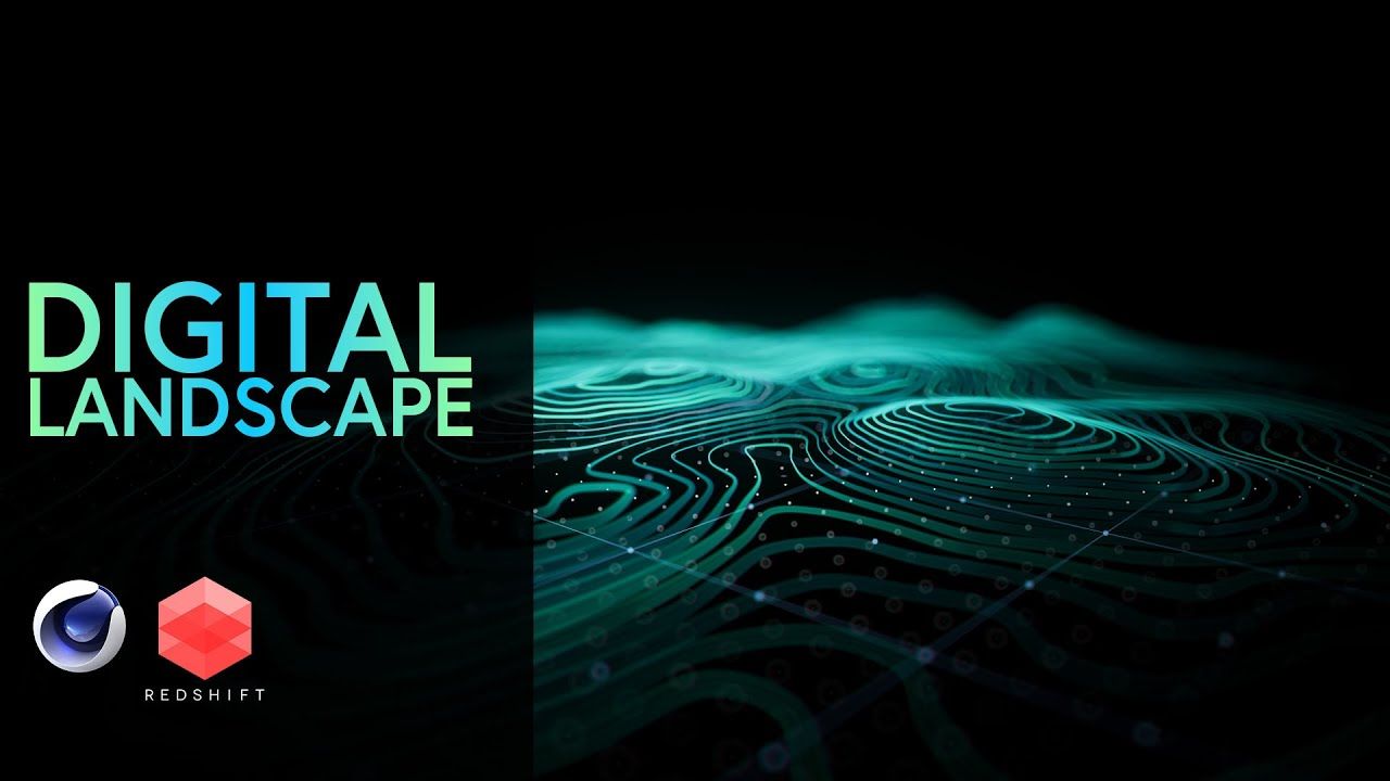 C4D & Redshift - 数字化陆地制作技巧(中英文字幕)