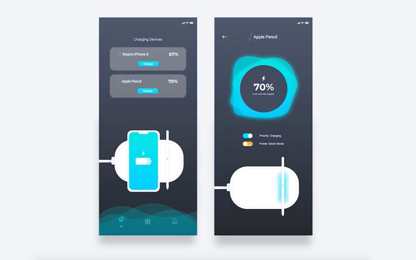 「Adobe XD」手机无线充电App UI设计实操案例