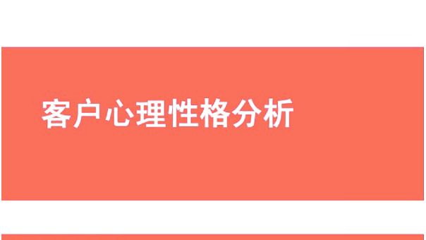 销售必须了解的——顾客类型之分析型