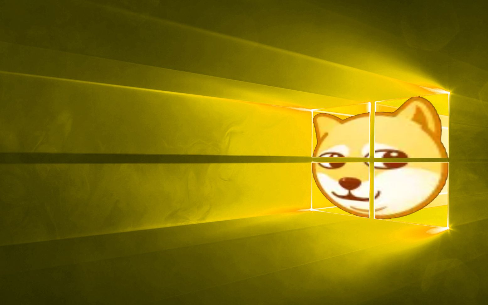 分享Windows10 狗头壁纸,Photoshop制作,下载地址在简介,制作不易,...