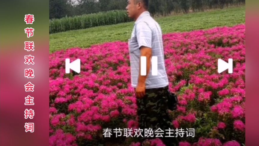 春节联欢晚会主持词