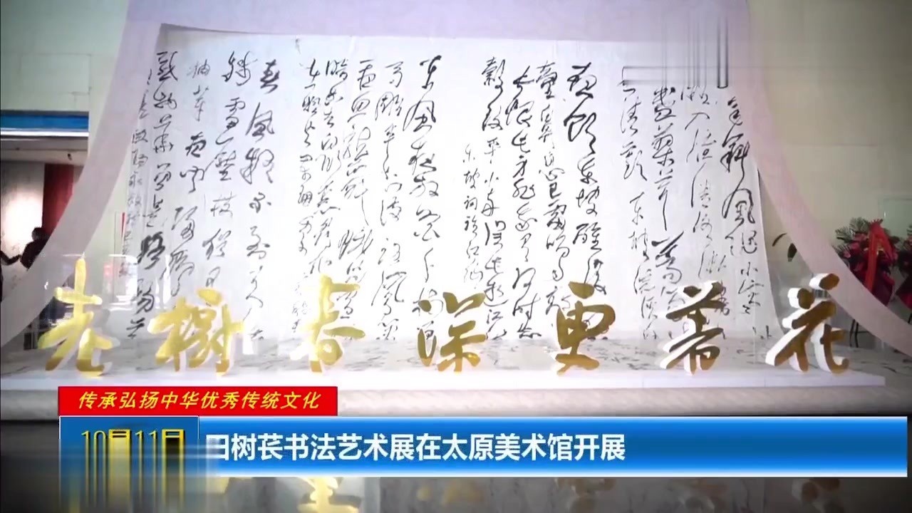 【传承弘扬中华优秀传统文化】田树苌书法艺术展在太原美术馆开展