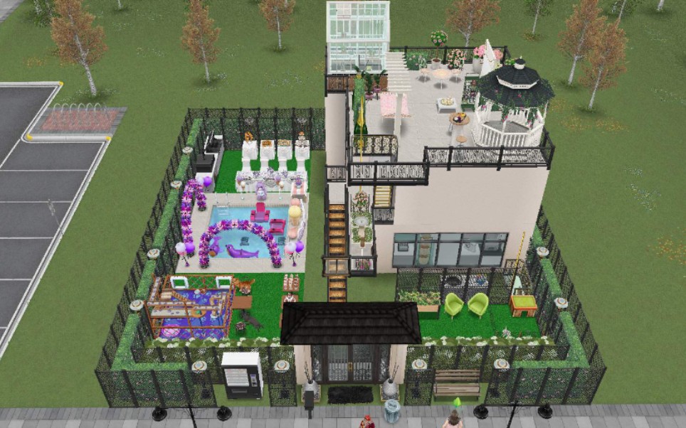 《模拟人生畅玩版》～主题:俩姐妹的城市住宅(原创设计第十期)