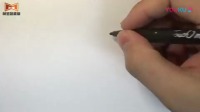 儿童简笔画-时钟正在一刻不停地运转