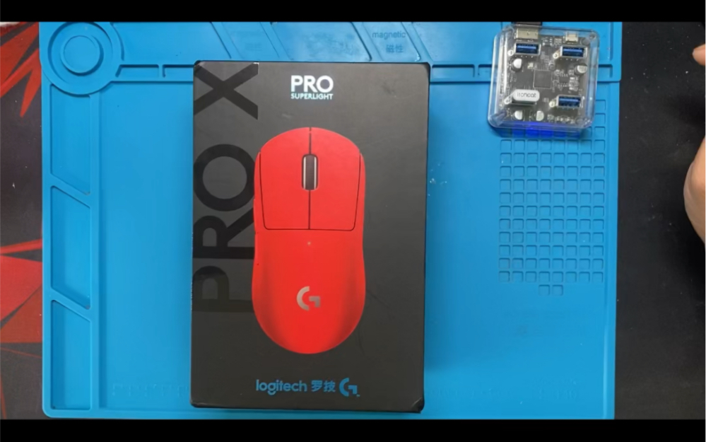 罗技Gpw 二代红色拆解,更换微动