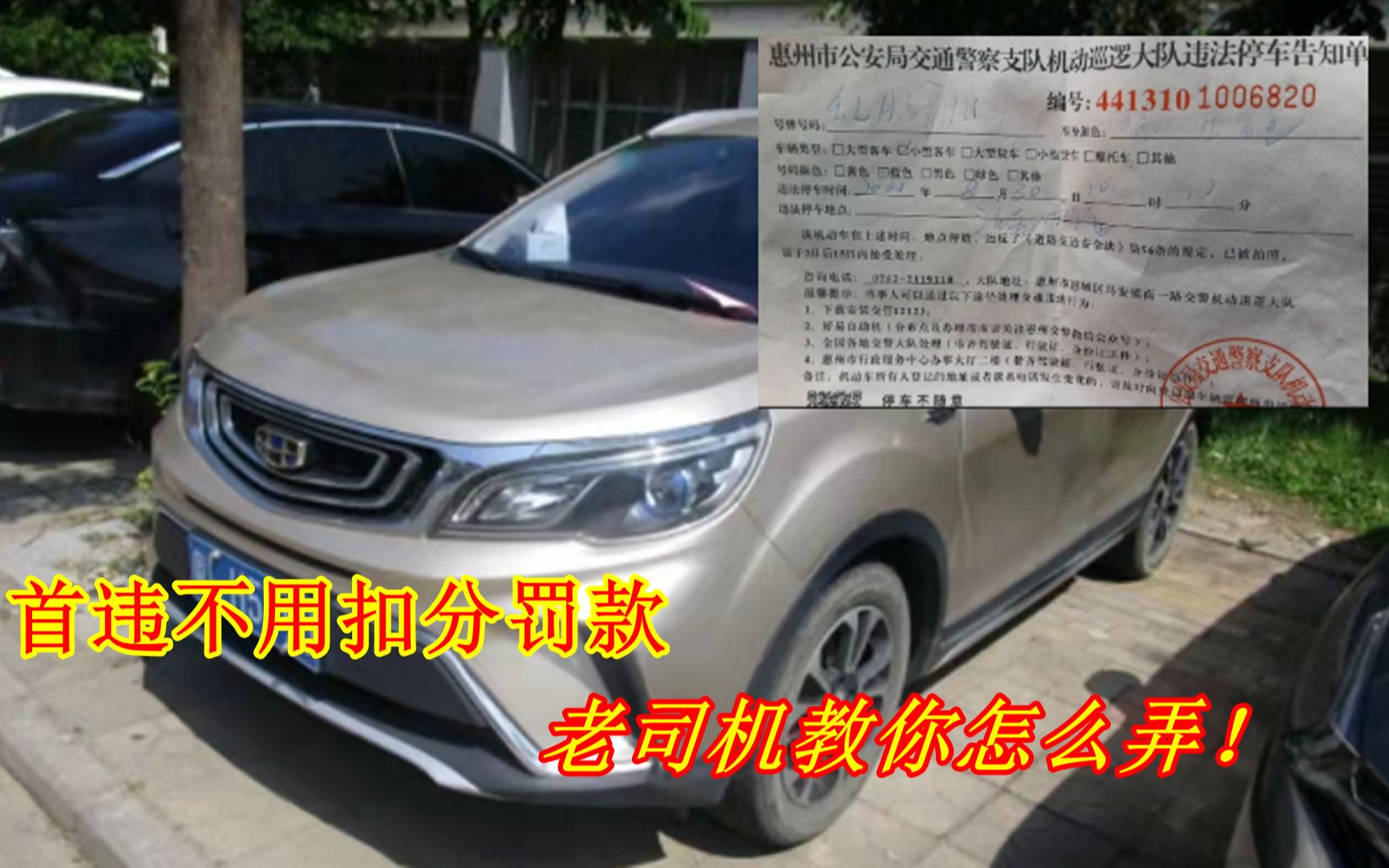 首次违停可以免处罚,老司机分享具体操作方法,好多车主都不懂