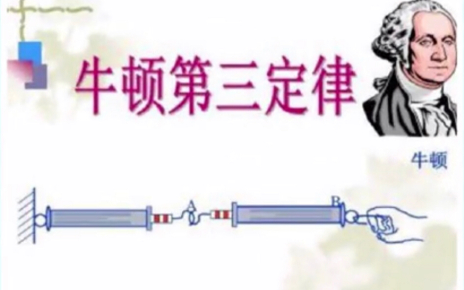 牛顿第三定律 物理实验