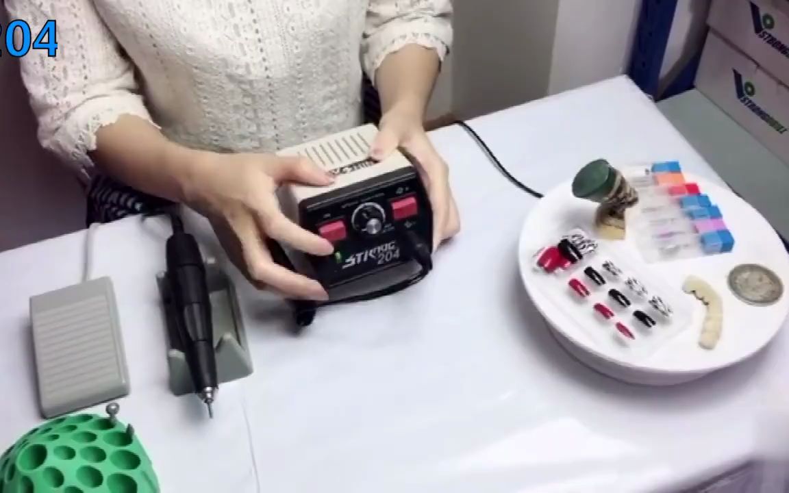 世新STRONG204+102L美甲打磨机玉石抛光齿科牙机修磨机电动磨甲器