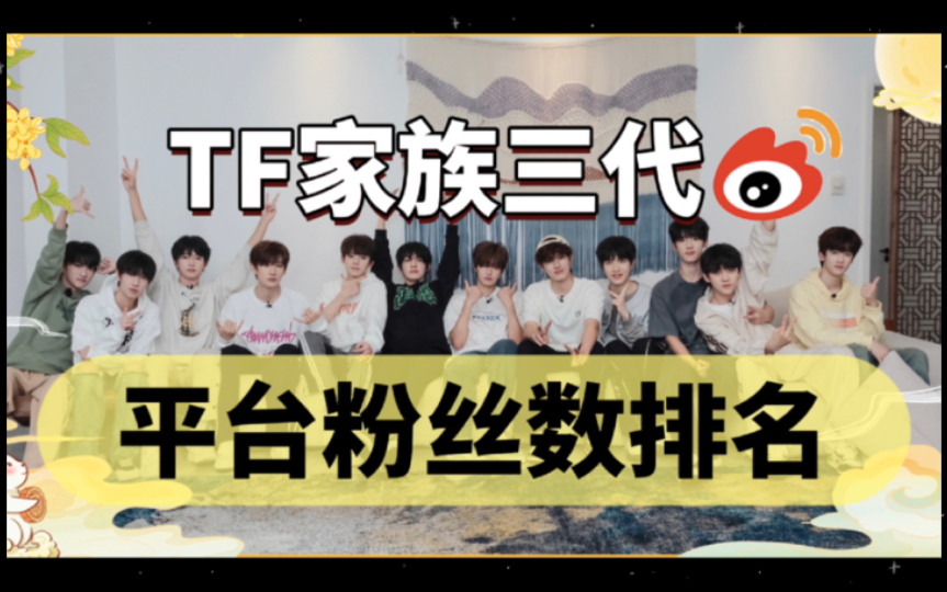 【TF家族三代】社交网络平台粉丝数大盘点!是否反映泛人气真实水平?