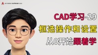CAD学习分享第29期,框选图形操作方式和设置