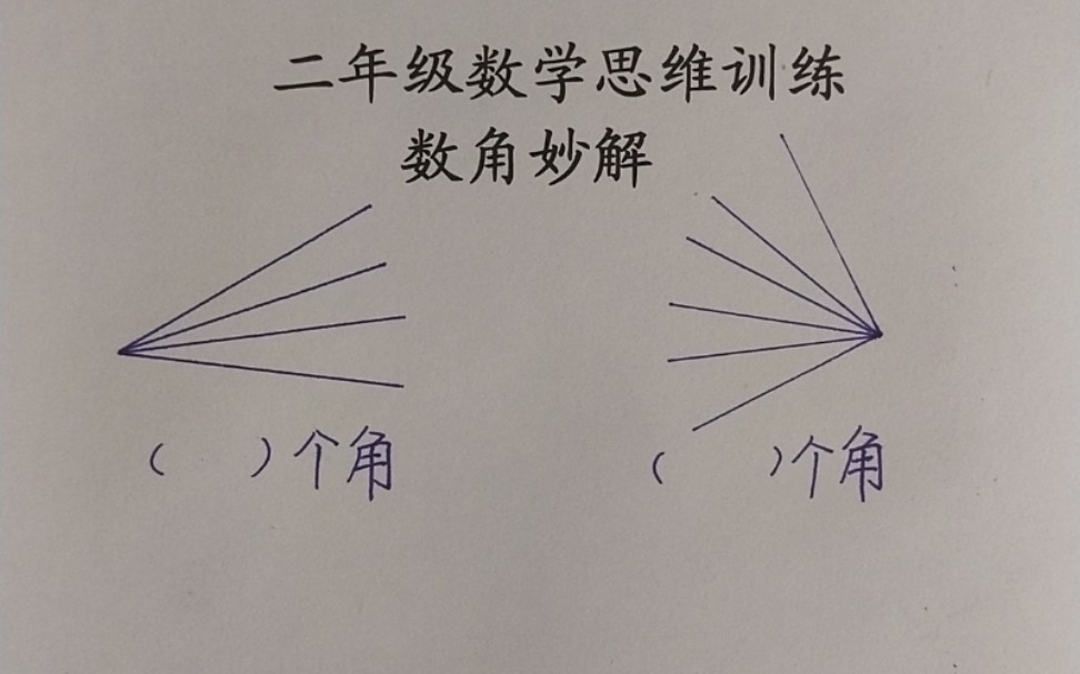 二年级奥数入门「数角妙解」