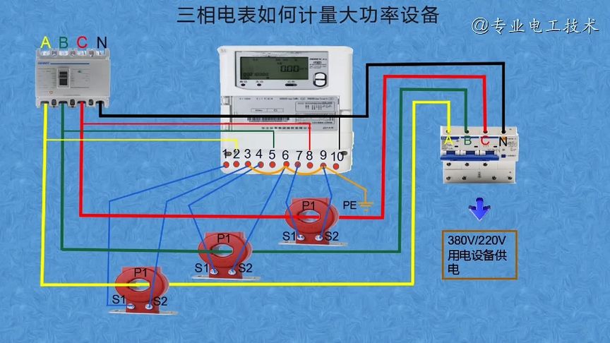 电路电流超出电度表额定电流,如何测量电路用电量