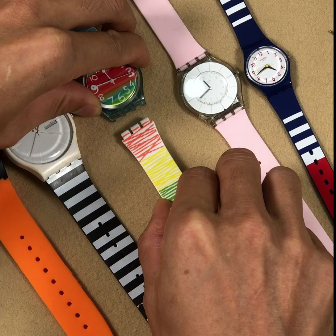 swatch斯沃琪替换表带代用表带的测量方法 拆装和更换教程