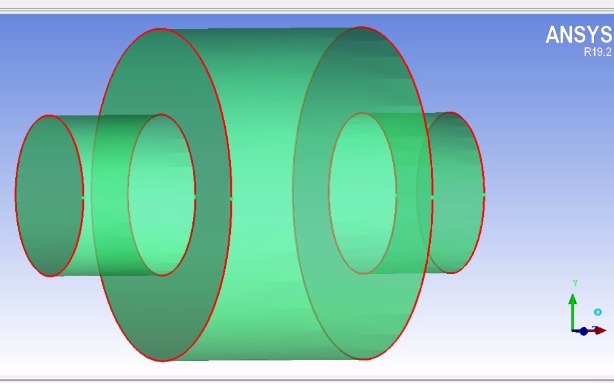 变径圆柱网格划分
