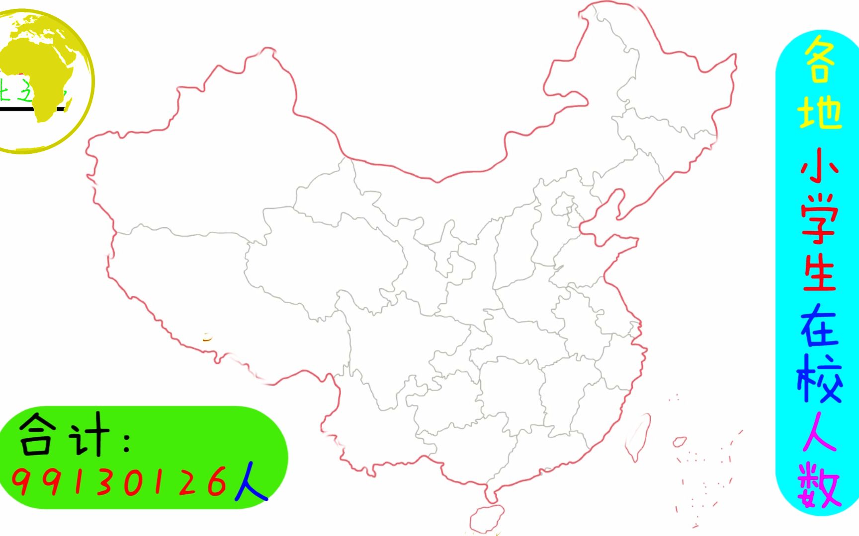 我国各省区市小学生在校人数,最多的近1000万,看看你的家乡有多少万?
