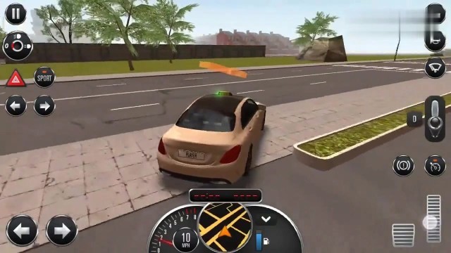 出租车模拟器:小镇上开车以为会很顺利,结果.