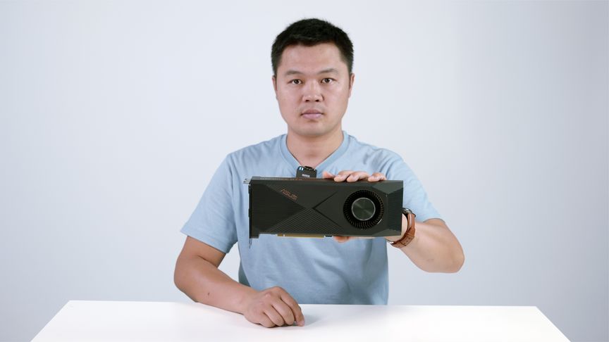 华硕RTX3070涡轮显卡改装一体式水冷散热温度狂降再也没有噪音了