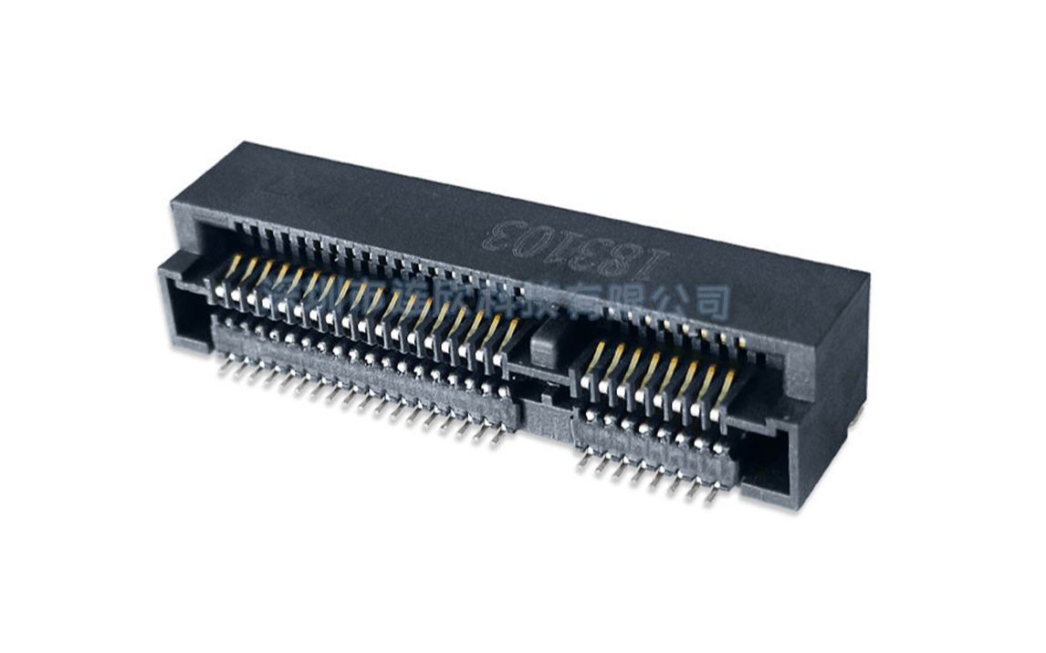 MINI PCIE连接器52PIN高6.7MM PCI网卡接口 MSATA硬盘插槽贴片式