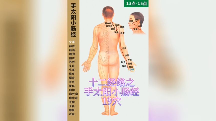 十二经络之手太阳小肠经