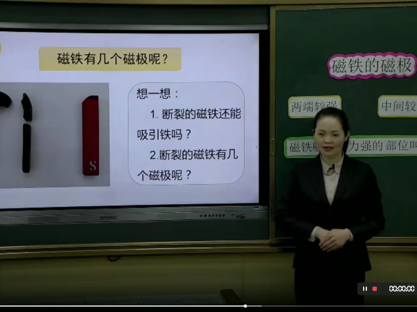 断裂的磁铁有几个磁极