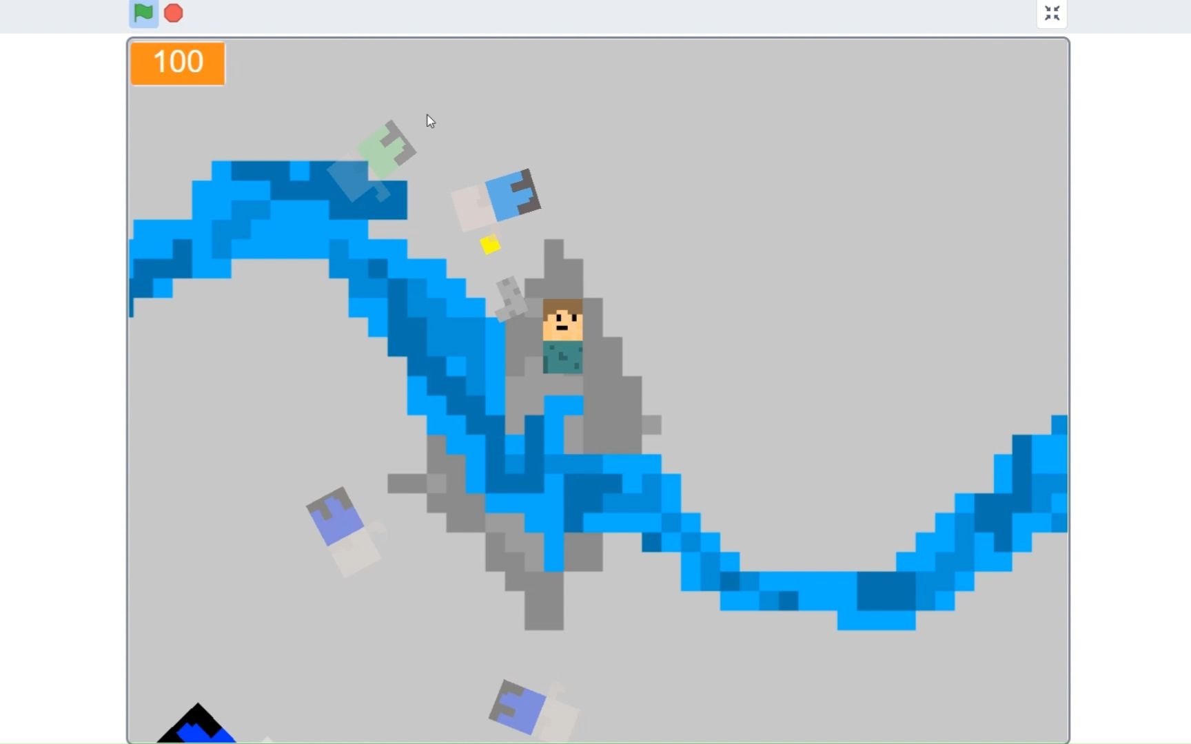 111,3D像素枪战(简易版)---Scratch作品精选(第111期)