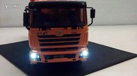原厂德龙F3000 自卸卡车模型灯光视频