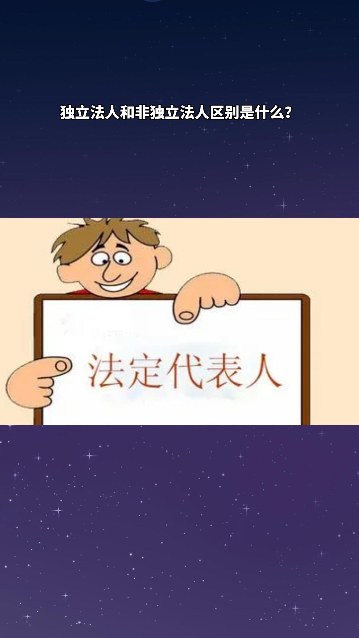 独立法人和非独立法人区别是什么?