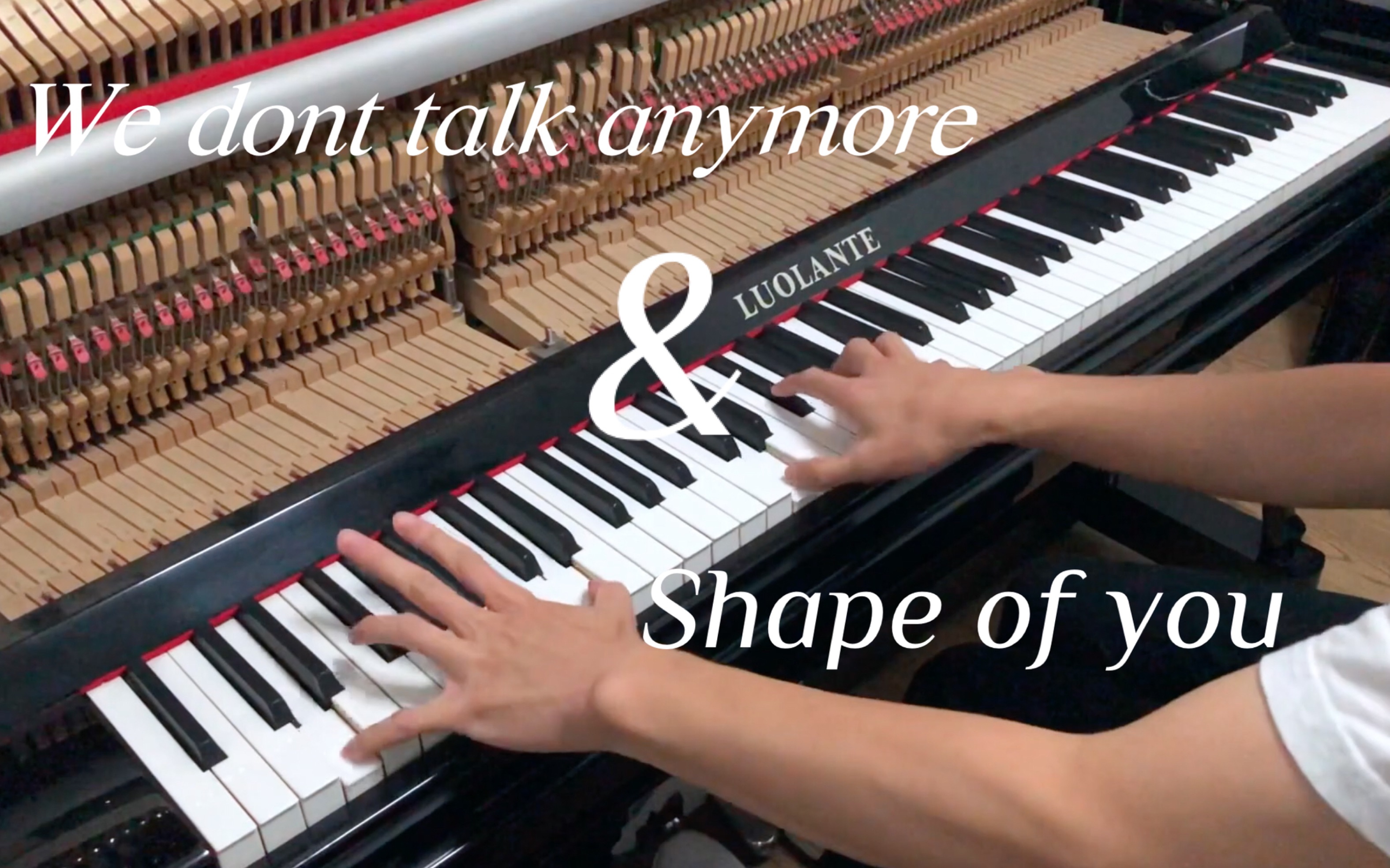 ...把We don't talk anymore和Shape of you用钢琴一起串烧是什么感觉?