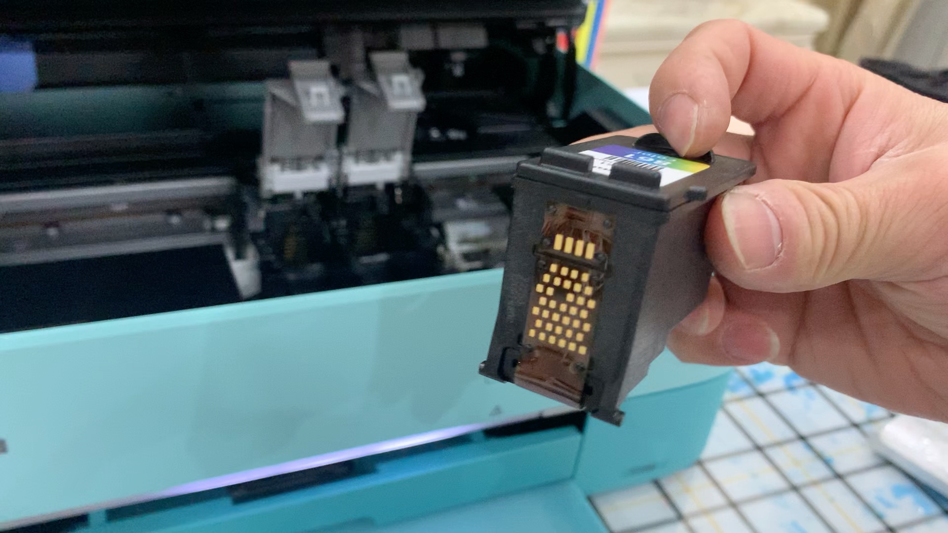 佳能5380如何安装墨盒