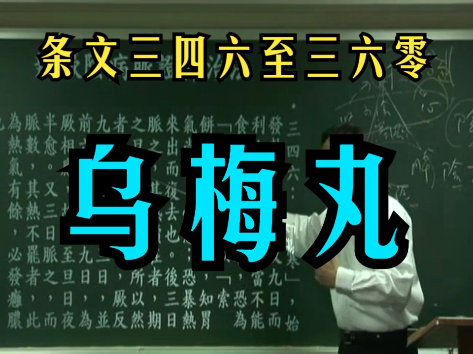 倪海厦 【乌梅丸】【伤寒论】【条文三四六至三六零】