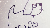 儿童简笔画小狗狗绘画过程简单又可爱一起学着画