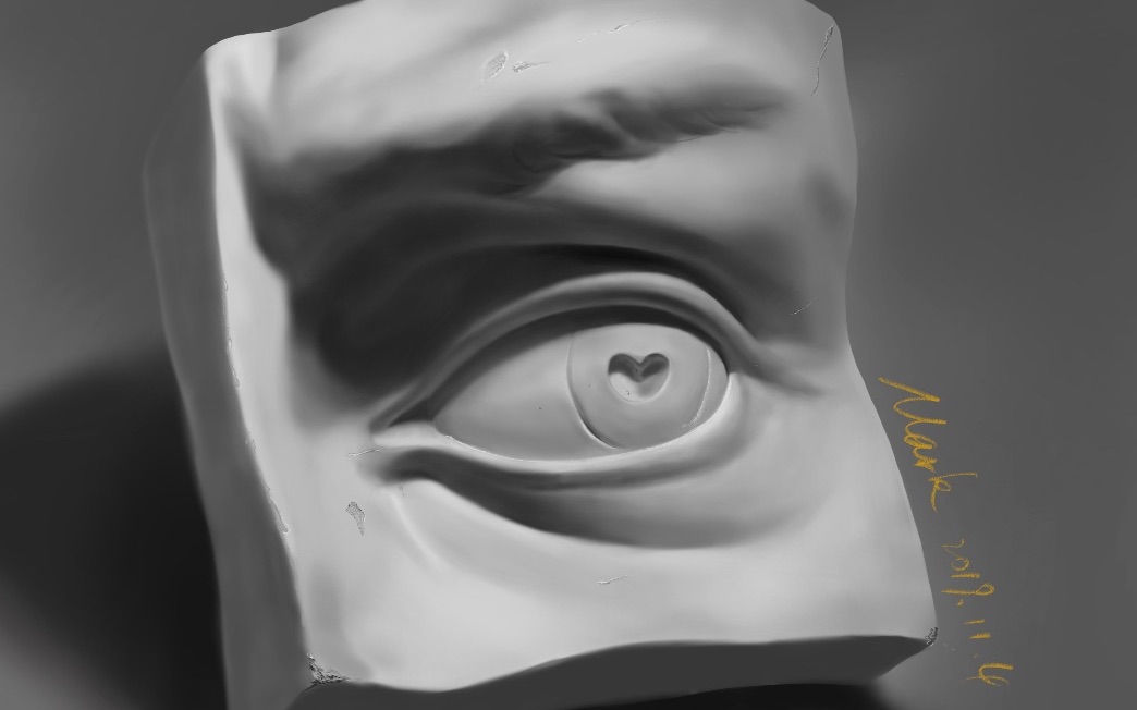 【CG插画procreate自学】NO.5石膏五官写生