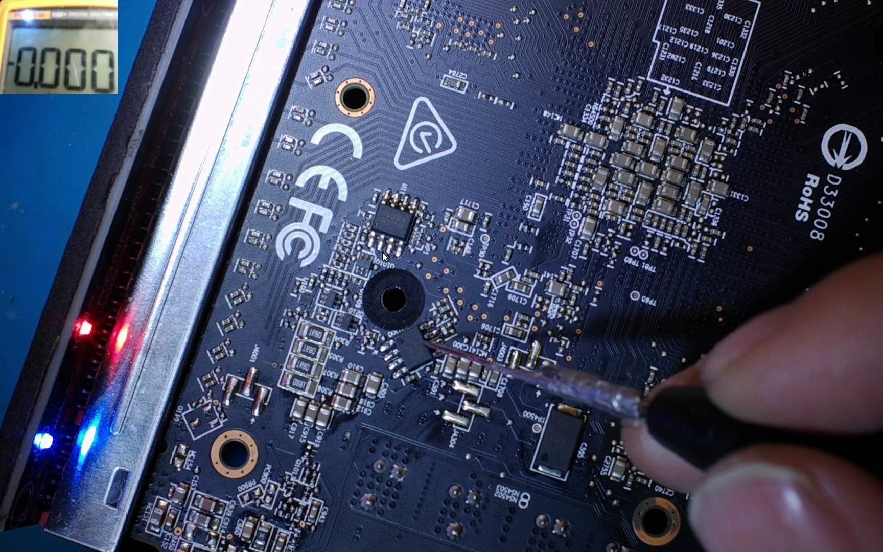 显卡维修教程,RX580维修全过程实录,理论配合维修案例教学!