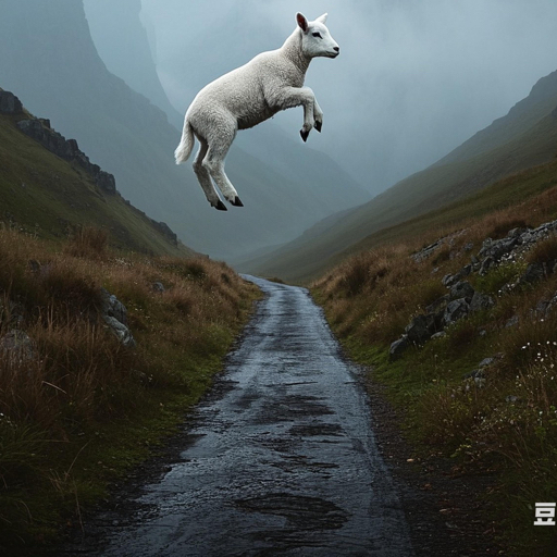 狭道羔飞 