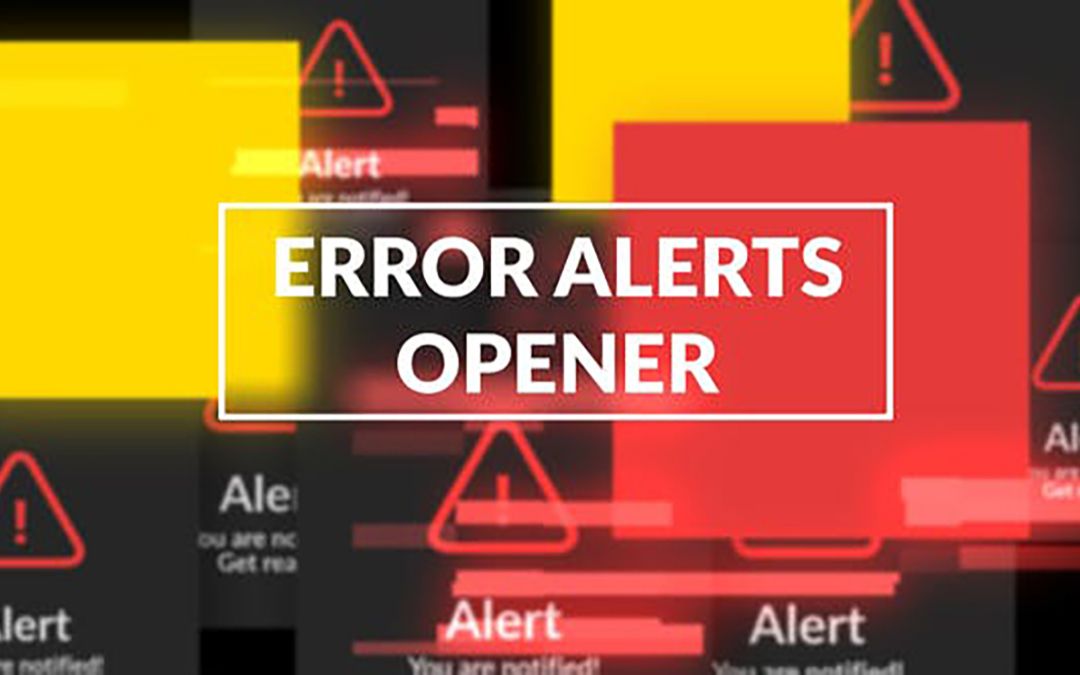 AE模板-错误消息小故障开场(1804)