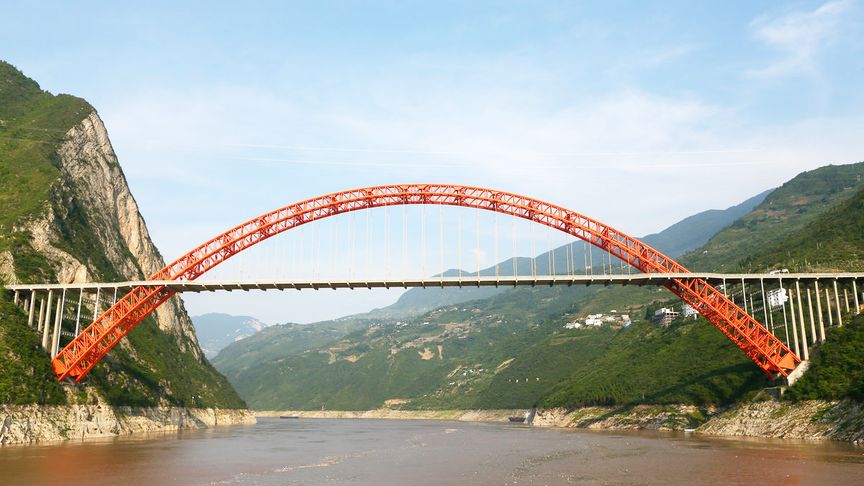 公路养护:330m大跨钢管砼拱桥施工方案动画让你成为建桥专家!