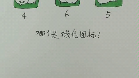 用了这么多年微信，请问那个是微信的图标