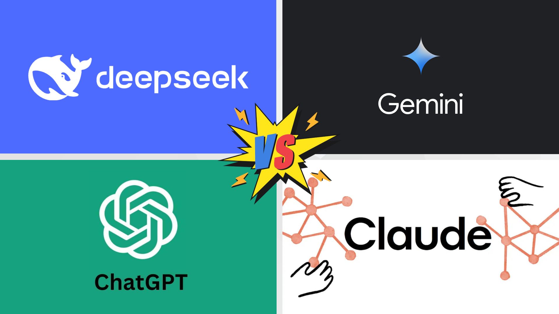 老AI三巨头和Deepseek到底谁更强?全面解析了解透彻!